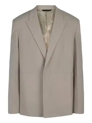 Givenchy Oversized Two-button Blazer - Stone Grey