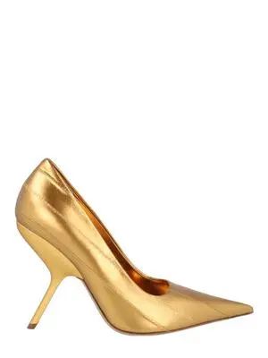 SALVATORE FERRAGAMO Eva X5 Metallic Leather Pumps