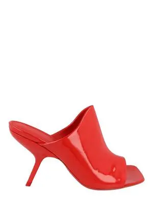 FERRAGAMO Era Patent Leather Mules - Red