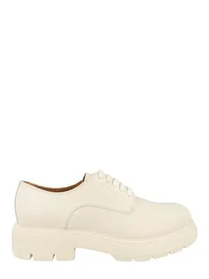 FERRAGAMO Devis Leather Derby Sneakers - White