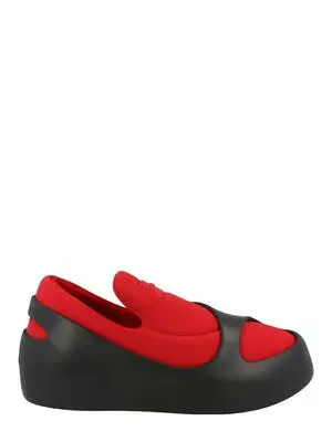 FERRAGAMO Lunar Paneled Slip-on Sneakers - Red