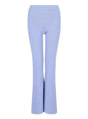 Givenchy 4g Jacquard Flared Pants - Lavender