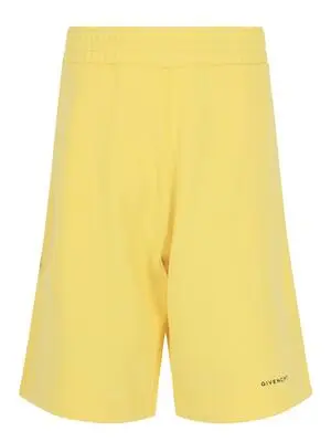 Givenchy Logo Bermuda Sweatshorts - Yellow