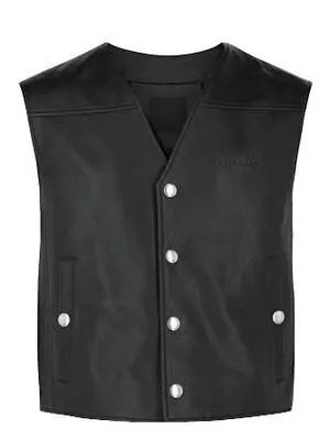 Givenchy Leather Snap Vest - Black