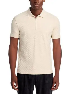 PAUL SMITH Regular Fit Zip Front Polo Shirt