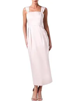 Coast Corset Column Midi Dress - Blush