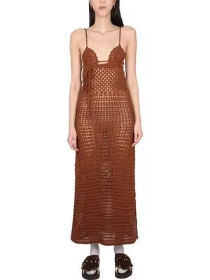 Alanui Mother Nature Dress - Brown