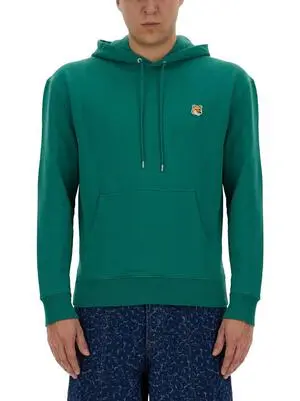 Maison Kitsuné Fox Head Sweatshirt - Green
