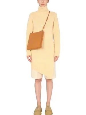 JIL SANDER Long Asymmetric Sweater - Yellow
