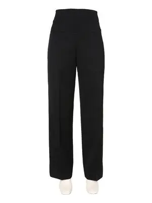 JIL SANDER Tailored Wide Leg Trousers - Black