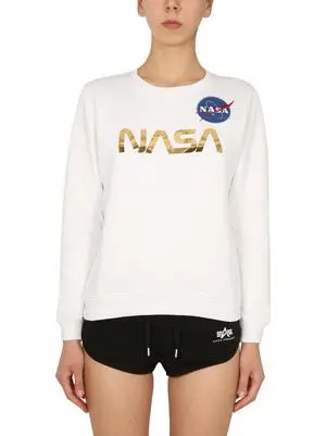 Alpha Industries Nasa Sweatshirt - White