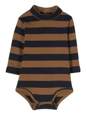TEDDY & MINOU Striped Cotton-elastane Bodysuit - Multicolour