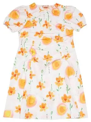 Marni Floral Print Cotton Dress - Multicolour