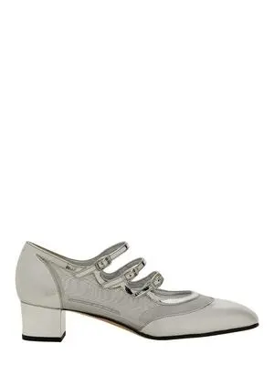 CAREL Mary Jane Pumps - Silver