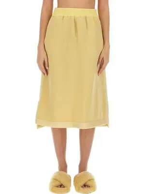 JIL SANDER Midi Skirt - Yellow