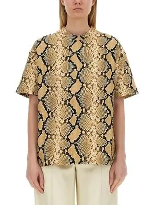 JIL SANDER T-shirt With Animal Print - Animalier