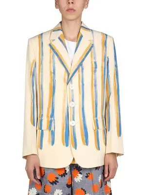 Marni Single-breasted Jacket - White