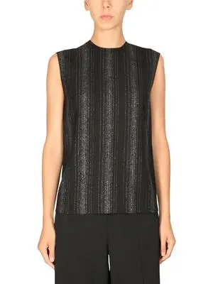 Stella McCartney Lurex Tailored Top - Black
