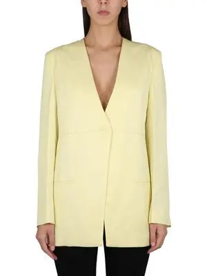 JIL SANDER Jacket With Back Slit - Yellow