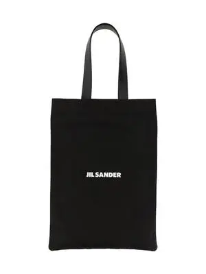 JIL SANDER Tote Bag With Logo - Black