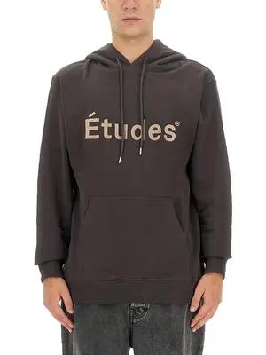 ETUDES Sweatshirt With Logo - Brown