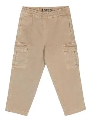 Aspesi Cotton-blend Pants With Pockets - Beige