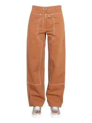 Stella McCartney Buckled Pants - Brown