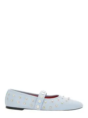 Stella McCartney Ryder Ballerina With Studs - Baby Blue