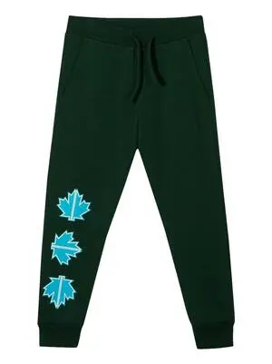 Dsquared2 Leaf Logo Plush Pants - Green