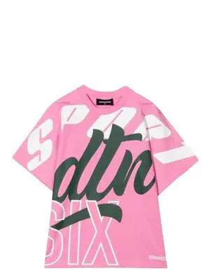 Dsquared2 Allover Writing T-shirt - Pink