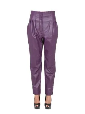 Alberta Ferretti Tasseled Trousers - Purple