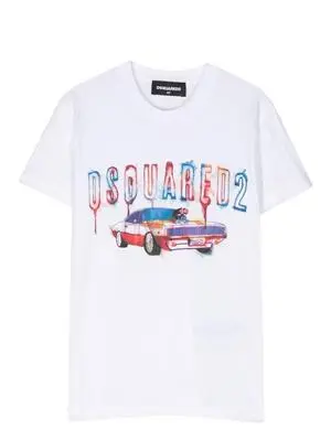 Dsquared2 Graphic T-shirt - White