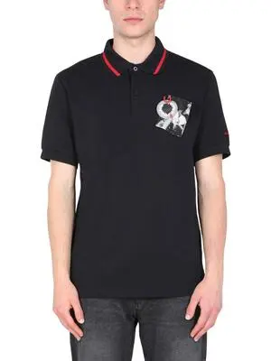 Fred Perry X Raf Simons Regular Fit Polo - Black