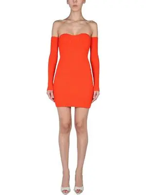 Helmut Lang Contour Dress - Orange