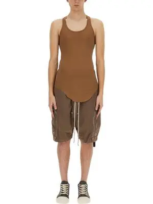 Rick Owens Cotton Tank Top - Brown