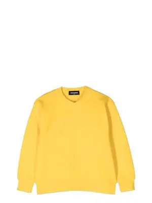 Dsquared2 Slouchy Fit Crewneck Sweatshirt - Yellow