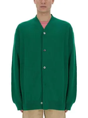 Comme Des Garçons Wool Cardigan - Green