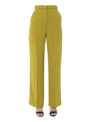 Alberta Ferretti Wide Leg Trousers - Green