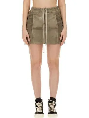 Rick Owens Mini Lido Skirt - Denim