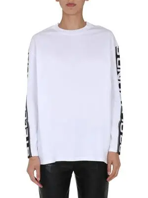 Stella McCartney Round Neck Long-sleeve T-shirt - White