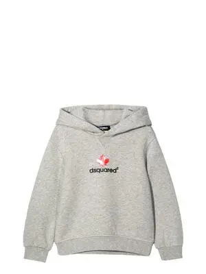 Dsquared2 Relaxed Fit Fleece Hoodie - Grey