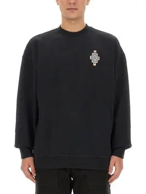 MARCELO BURLON COUNTY OF MILAN Optical Cross Comfort Fit Sweatshirt - Black