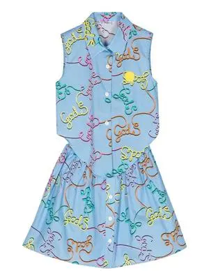 Gcds Blouse And Skirt Set - Multicolour