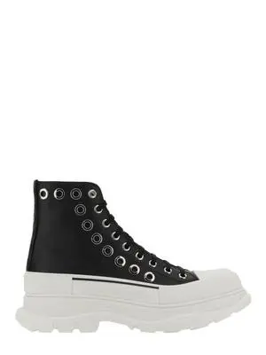 Alexander McQueen Joey Sneaker With Eyelets - Black