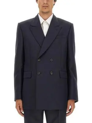 Alexander McQueen Double-breasted Jacket - Blue