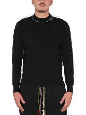AMBUSH Ribbed Cross-neck Choker - Black