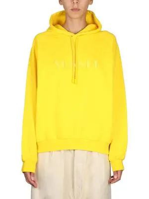 Sunnei Cotton Sweatshirt - Yellow