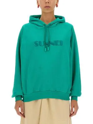 Sunnei Logo Sweatshirt - Green