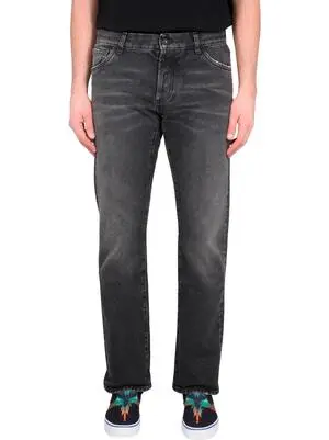 MARCELO BURLON COUNTY OF MILAN Jeans With Cross Logo - Black