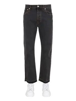 Alexander McQueen Raw Cut Jeans - Black